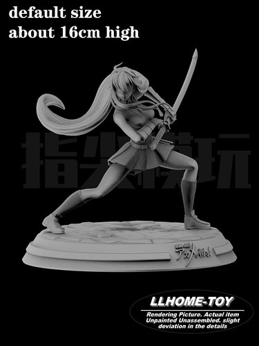 Anime Akame Night Raid Drawing a blade Resin 3D Print GK Kit Figure ...