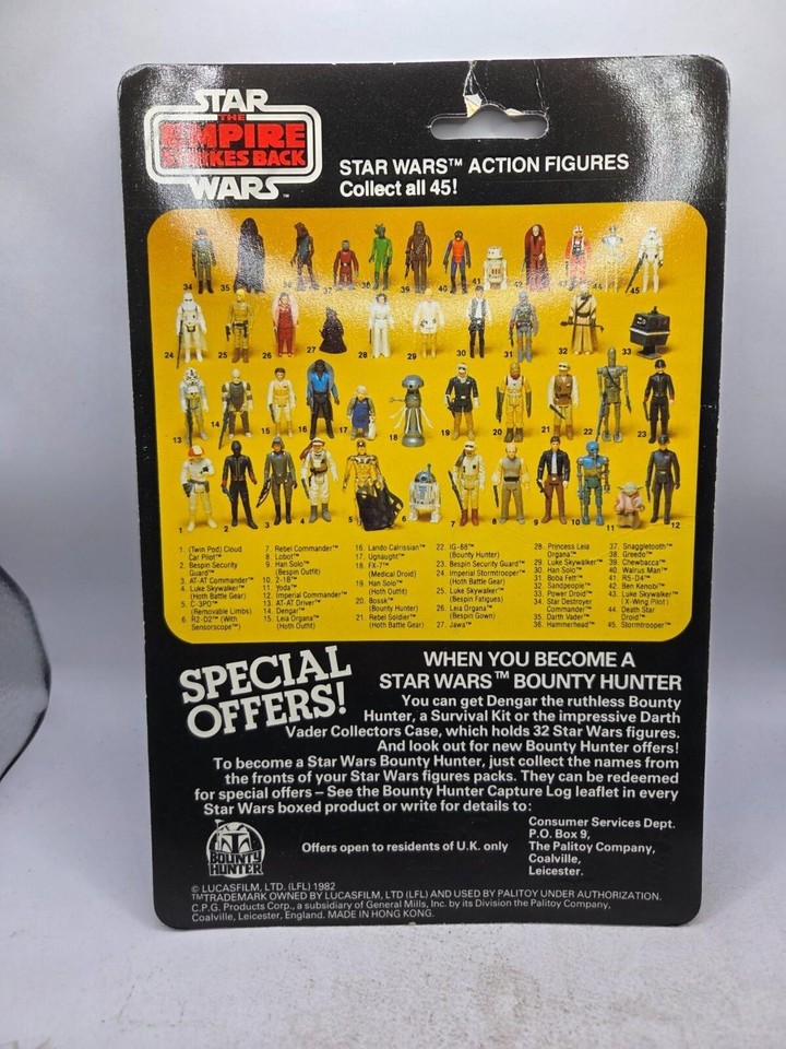 Vintage Star Wars - Palitoy ESB AT-AT Commander 45 Back Card Back | eBay UK