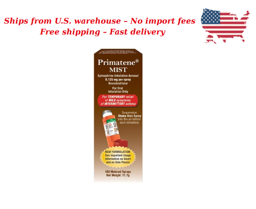 Primatene Mist Epinephrine Inhalation Aerosol Bronchodilator, 0.125mg ...