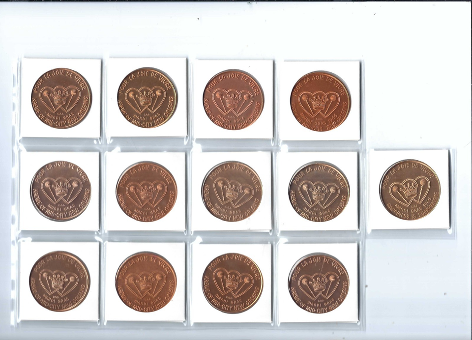 13 CIVIL WAR CONFEDERATE STATES AMERICA CSA STATE FLAG COINS MEDAL ...