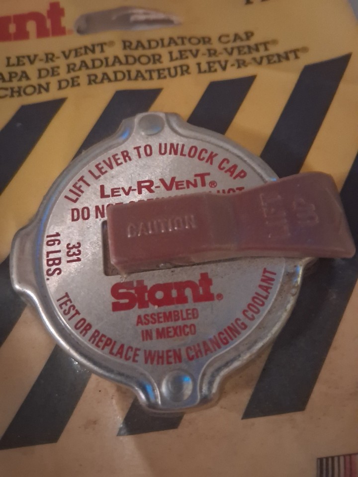 New Stant Radiator Cap 11331 Lev R Vent 16 pounds Lever Pressure ...