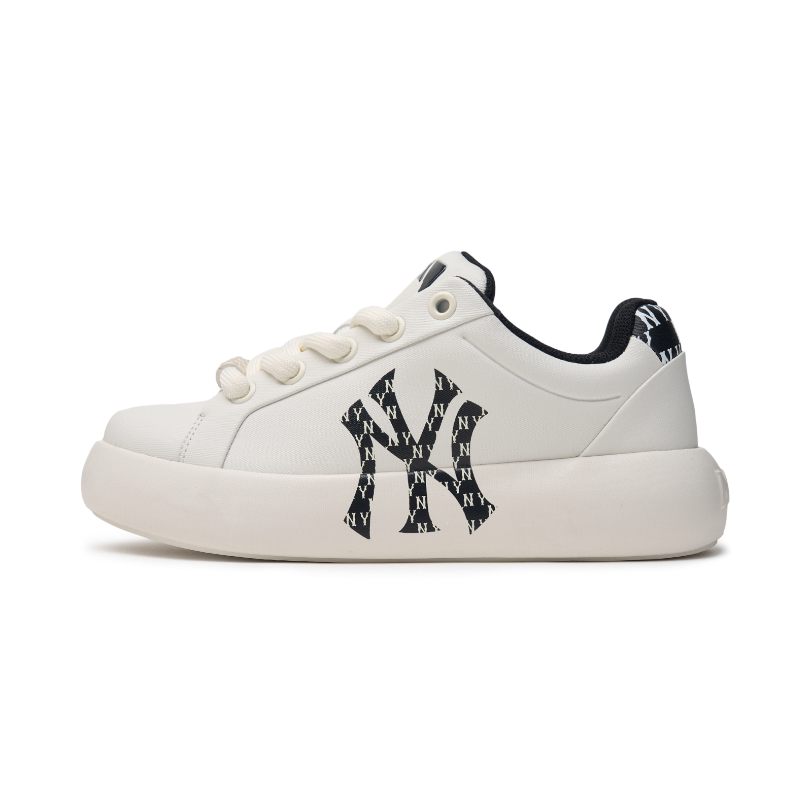 MLB Chunky Classic Base Heel Monogram New York Yankees Sneakers Black ...