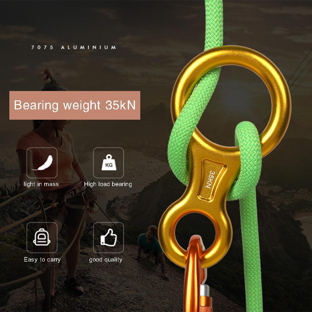 4Pcs Figure 8 Climbing Descender Ring Outdoor Mountaineering Equipment ...