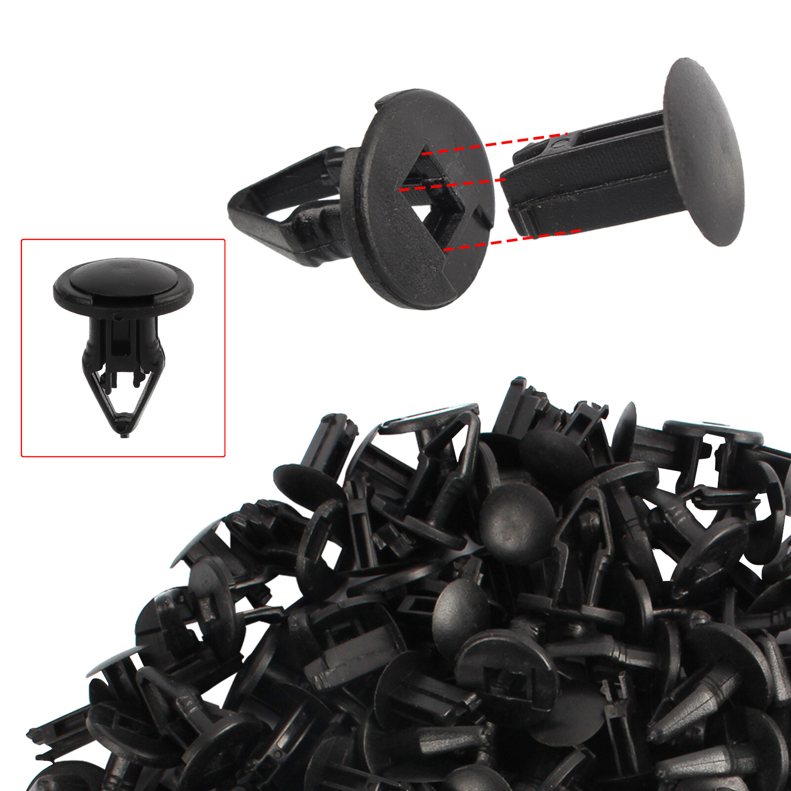 120pcs 11589292 For GMC GM Fender Liner Clip Push-Type Fastener Flares ...