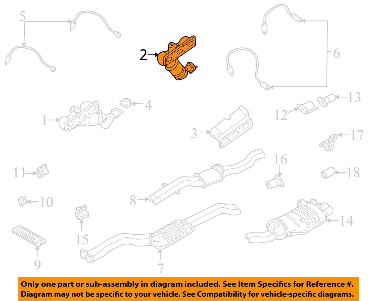 Genuine BMW Group, RP Exhaust Manifold + Catalytic converter PN ...