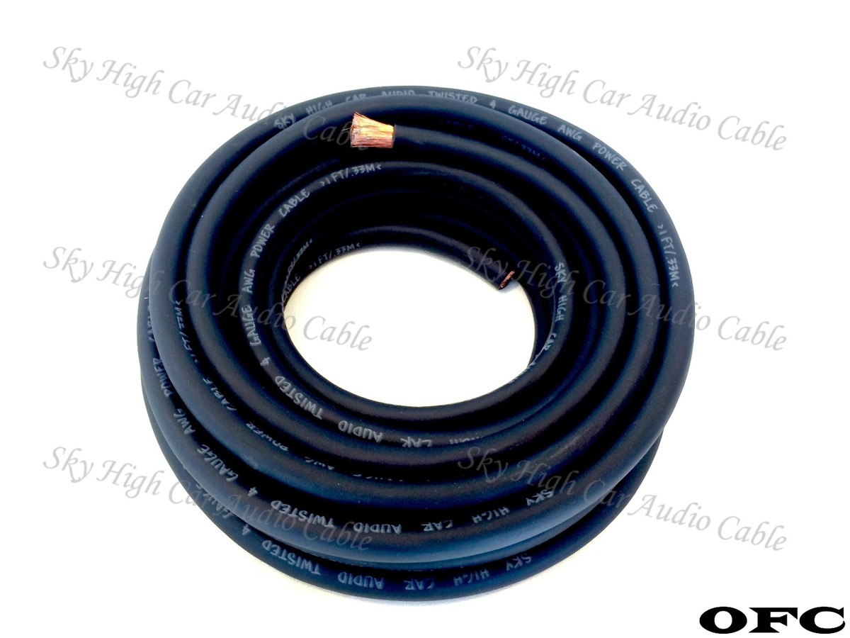 Red Black Power Ground Wire 8 Gauge Ofc Awg Power Ground Wire Sky High ...