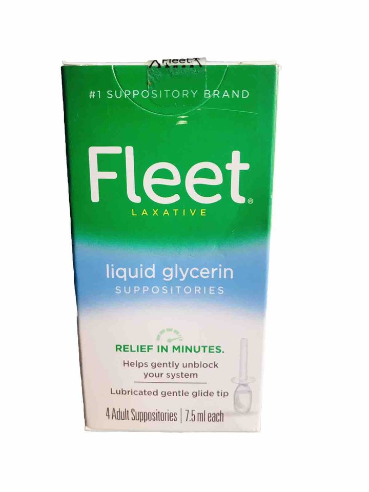 Fleet Liquid Glycerin Suppositories for Adult Constipation, 4 count | eBay