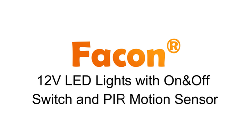 Facon 12V 2Pcs RV PIR Sensor LED Ceiling Light for Camper Trailer ...