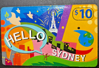 Hello Sydney Blue 10.00 Phone card Fine Used by Tel Pacific | eBay