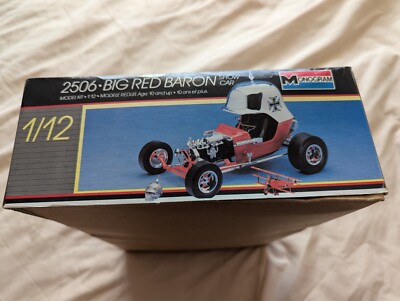 Monogram Big Red Baron Show Car Model Kit 1/12 (with Miniature Fokker ...