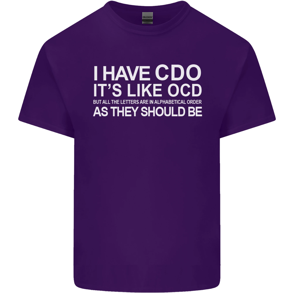 I Have OCD Funny Slogan Mens Cotton T-Shirt Tee Top | eBay