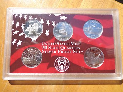 2001 S SILVER Proof State Quarter Set No Box or Coa | eBay