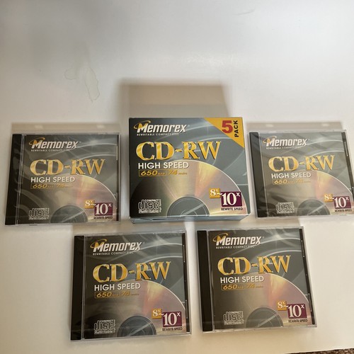 4 Pack Memorex CD-R 650MB 74 Min Professional Recordable CD SEALED READ ...