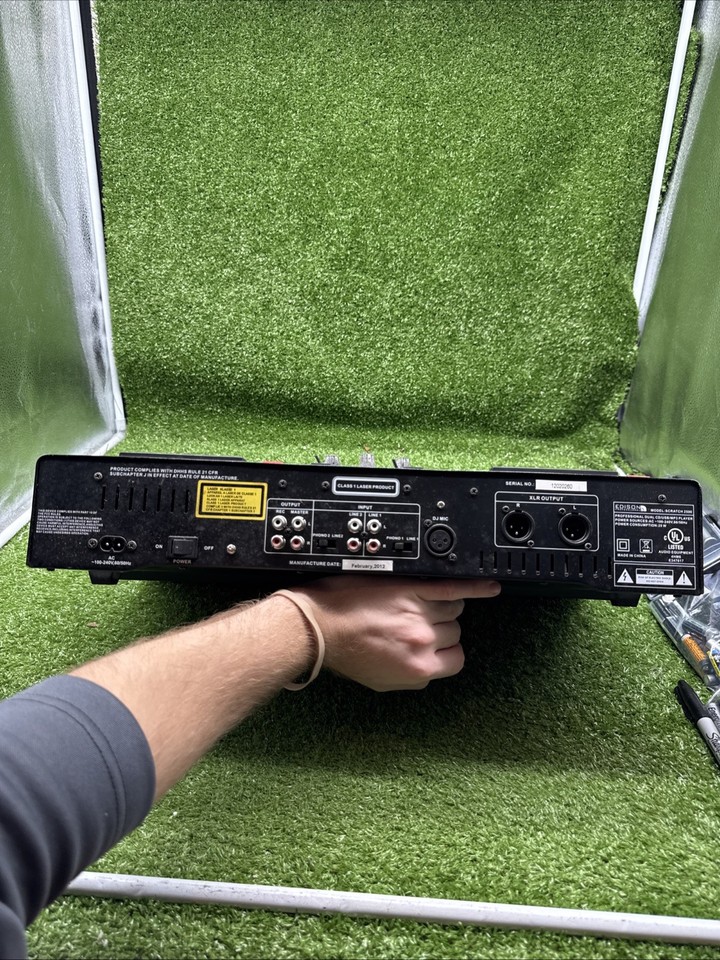 Edison Scratch 2500 Professional Dual CD Audio Mixer (Untested FOR ...