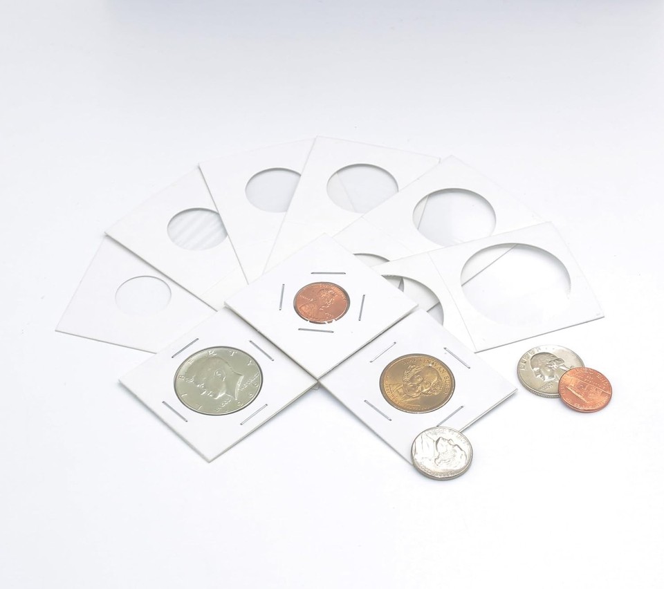 2400 PCS 2x2 Coin Flips: Cardboard Holders in 6 Sizes for Collectors | eBay