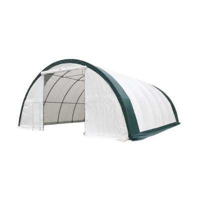 W30'xL85'xH15' Single Truss Arch Storage Shelter 11OZ PE Canvas ...