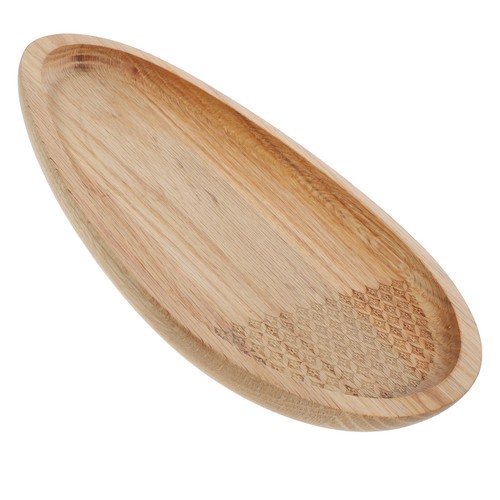 Serving Wooden Tray Oval Shaped Rustic Wood Plate Large Decorative ...