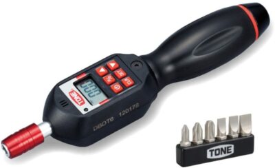 TONE 6.35mm Digital Torque Screwdriver with Bit 60-600cN.m DBDT6S Japan ...