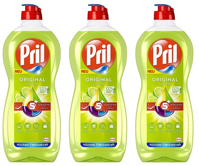 Pril 5 Plus Original Limette Handgeschirrspülmittel Spüli Spülmittel 3x 675ml online kaufen | eBay
