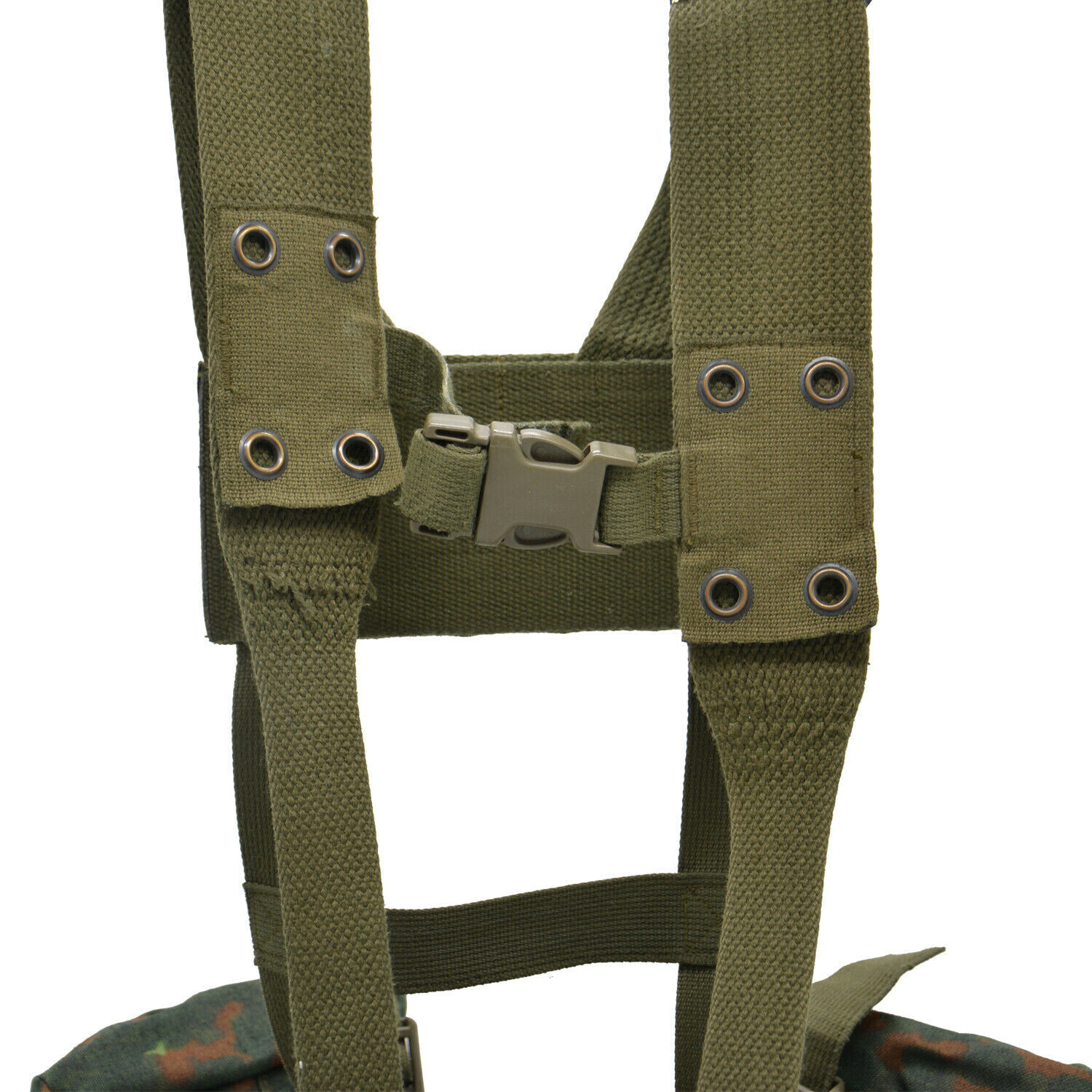 Bundeswehr German Army Flecktarn Tactical Chest Rig Set Vest Modular ...
