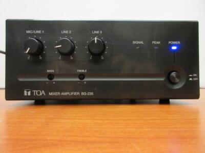 TOA BG-235 CU 35W MIXER AMPLIFIER 731642802041| eBay