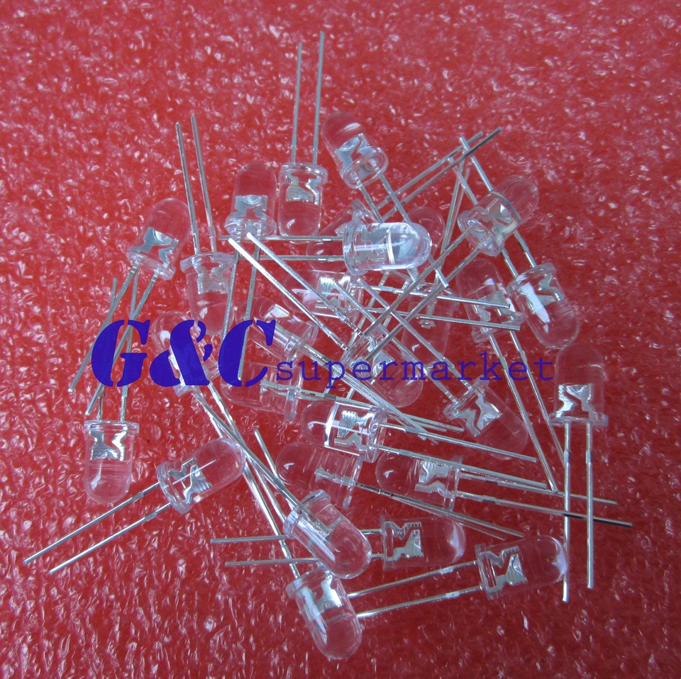 1000pcs F5 5mm Round Ultra Violet LED UV Light 395-400nm Purple Lamp | eBay