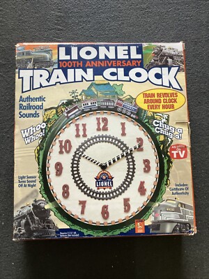 Vintage Lionel Train Clock 100th Anniversary Original Packaging | eBay