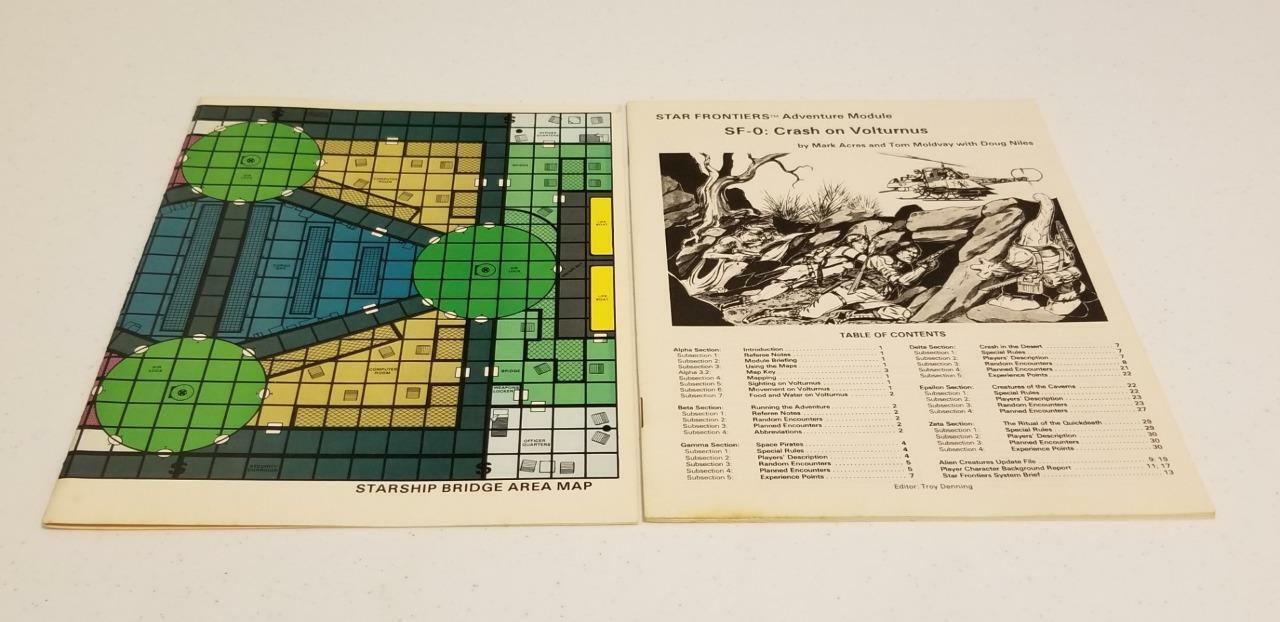 1982 TSR Star Frontiers SF-O Crash On Volturnus Adventure Module ...