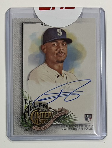 2022 Topps Allen & Ginter Julio Rodriguez Full Size Card AUTO RC Rookie ...