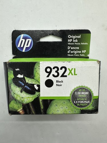 NEW Genuine HP 932XL Black Ink Cartridge, High Yield F6U19AN OEM Exp ...
