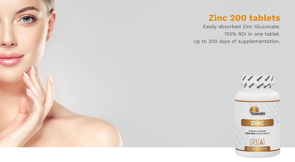 Zinc Tablets – 150% RDI per Tablet, Immune Support & Antioxidant ...
