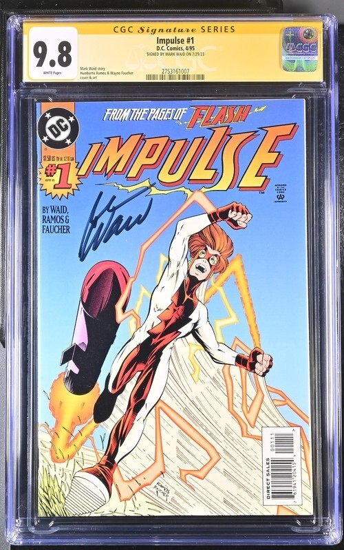 Impulse #1 DC Comics CGC SS 9.8 NM/Mint Signed Mark Waid | eBay