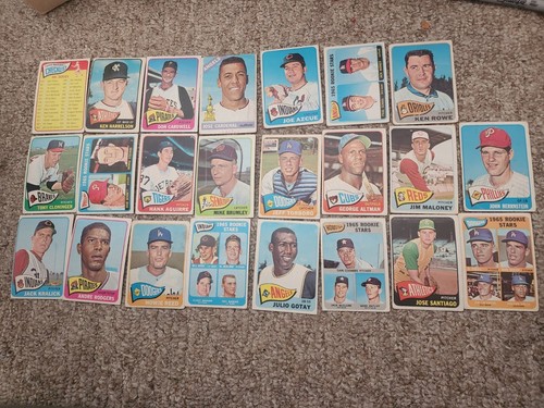 1965 Topps Baseball Lot of 26 high numbers 35 total cards | eBay