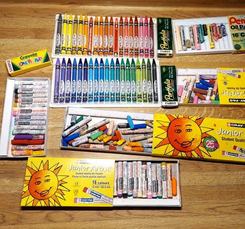 Lot of Oil Pastels - Cray-pas, Crayola, Pentel, Art Skills Crayons New ...
