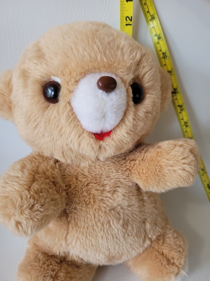 Vtg Rare 1976 Gund Teddy Bear 15" Light Brown Plush Stuffed Animal ...