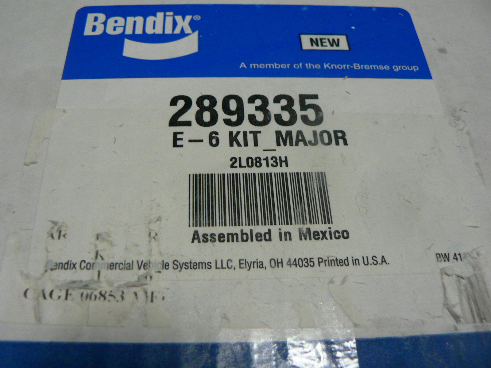 Bendix E-6 KIT MAJOR Dual Valve Repair Kit 287368 289335 NAVISTAR ...