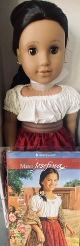 VINTAGE AMERICAN GIRL JOSEFINA 18" DOLL, MEET OUTFIT & BOOK- NEVER ...