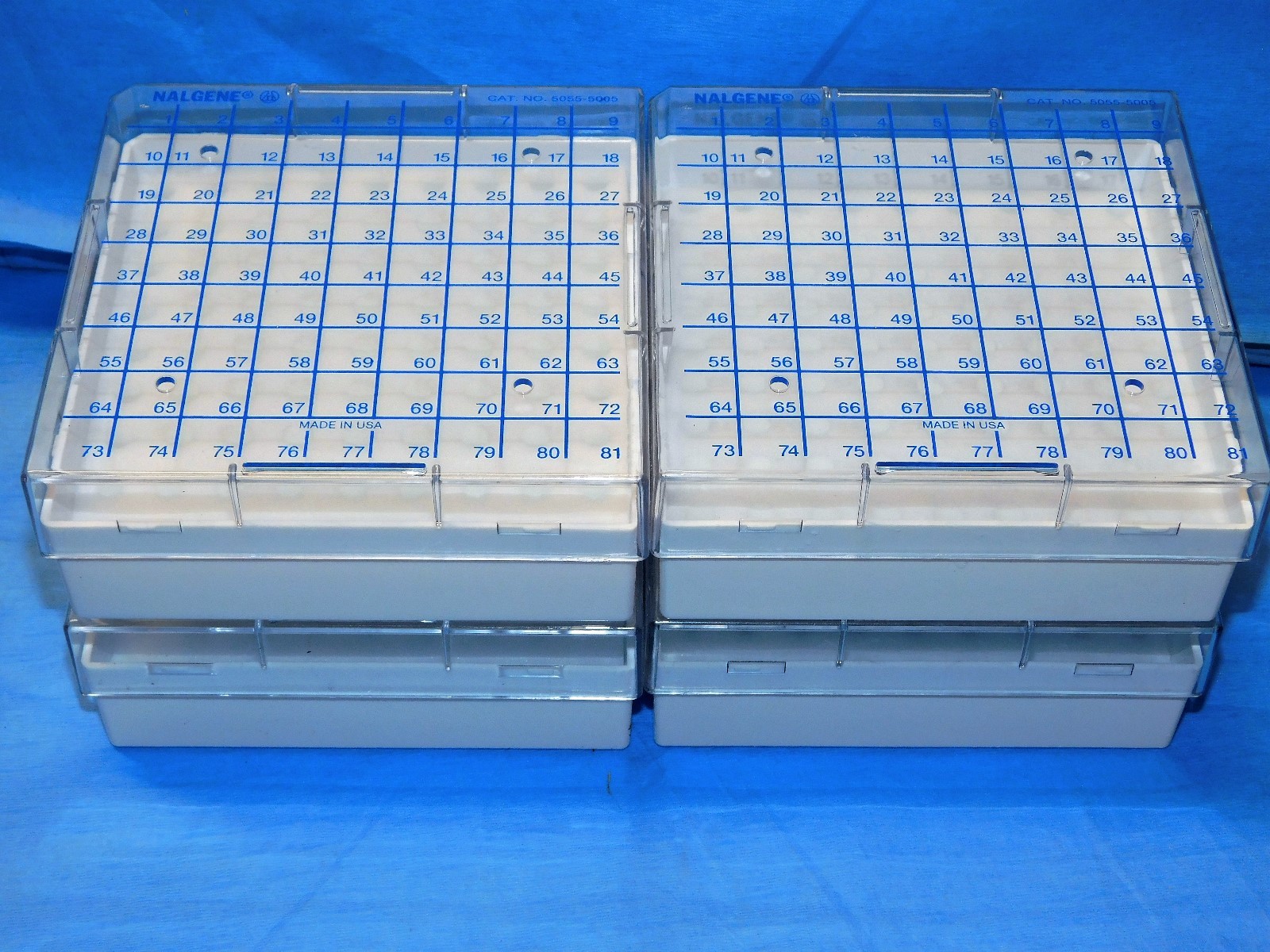NALGENE 5055-5005 MICROCENTRIFUGE TUBE BOXES POLYCARBONATE QTY 4 | eBay