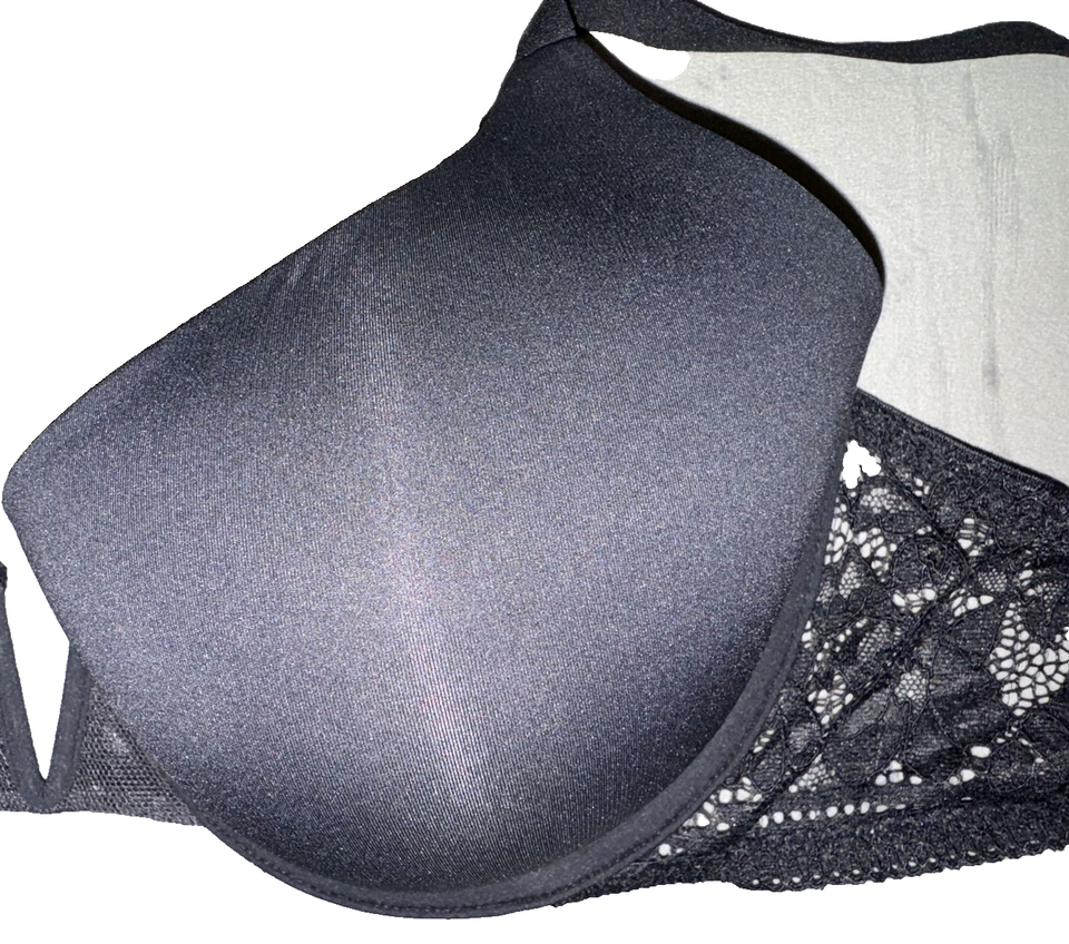 Wolford Straight Laced Demi Cup Bra Size: 80A USA 36A Color: Black ...