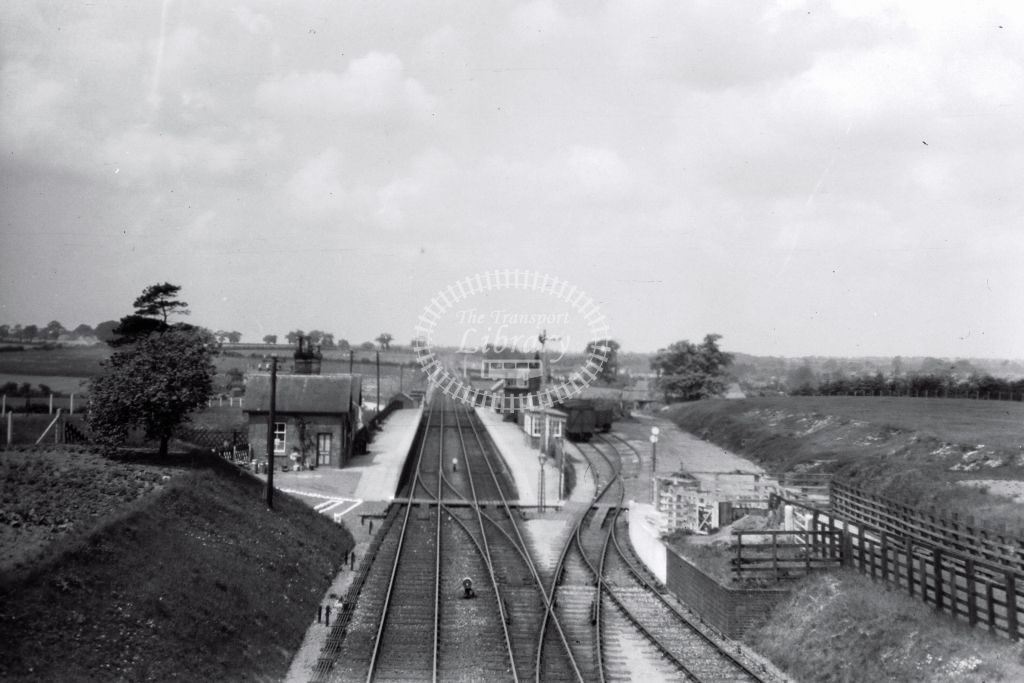 PHOTO BR British Railways Station Scene - CORPUSTY AND SAXTHORPE | eBay UK