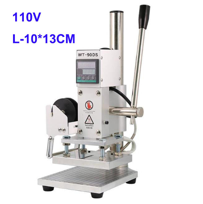 Manual Digital Label Stamp Machine for PVC Card leather paper thermo ...