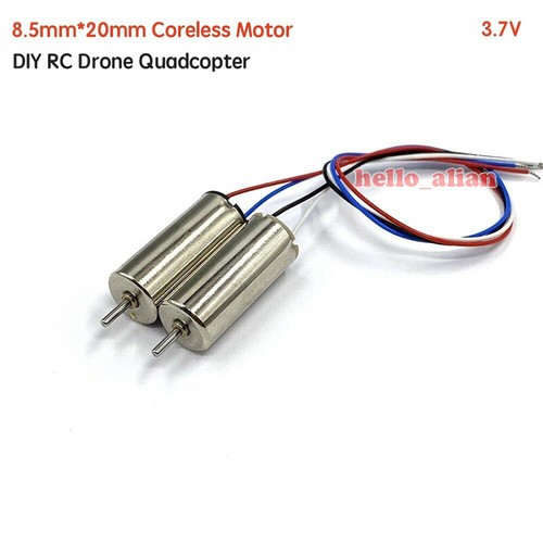 2PCS 8520 8.5mm*20mm DC3.7V 56000RPM High Speed Mini Coreless Motor DIY ...