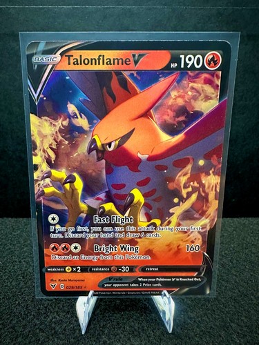Talonflame V 029/185 SWSH: Vivid Voltage Full Art Ultra Rare Pokemon ...