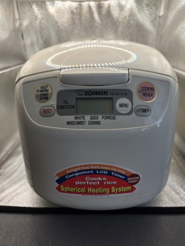 Zojirushi Rice Cooker Warmer Porridge Sweet Rice Model: NS-MYC18 Works ...