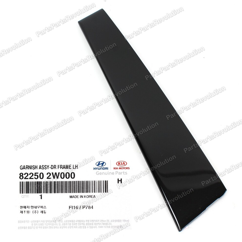 New OEM 822502W000 Front Door Window Garnish Left LH for Hyundai Santa ...