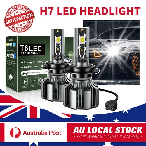 2x H7 LED Headlight Globes Bulbs High Low Beam Kit for Ford Territory ...