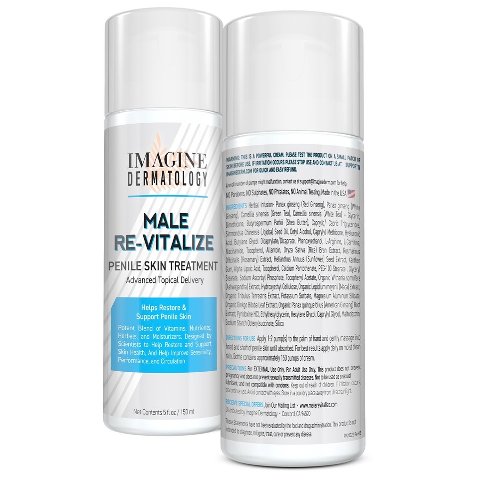 Male Re-vitalize Penile Health Cream Revitalize Soothe Protect Chaffed ...