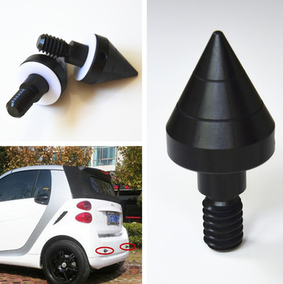 Black Bumper Spikes Guards Protectors Anti Collision Nail For Fortwo ...