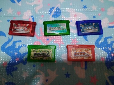 Pokémon GAME BOY ADVANCE Role Playing Game Software 5 Set ROM cartridge ...