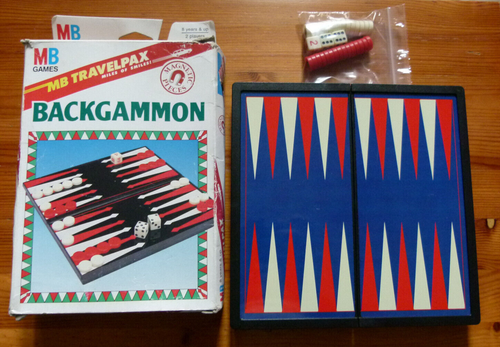 VINTAGE Travel Game 1990 - MB GAMES TRAVELPAX - BACKGAMMON magnetic | eBay